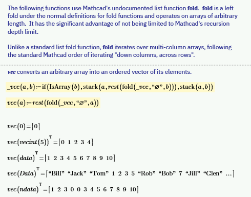 Mathcad Prime fold function - PTC Community