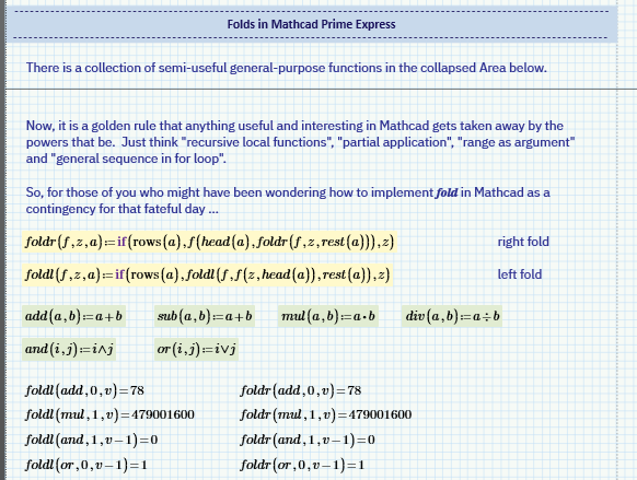 Mathcad Prime fold function - PTC Community