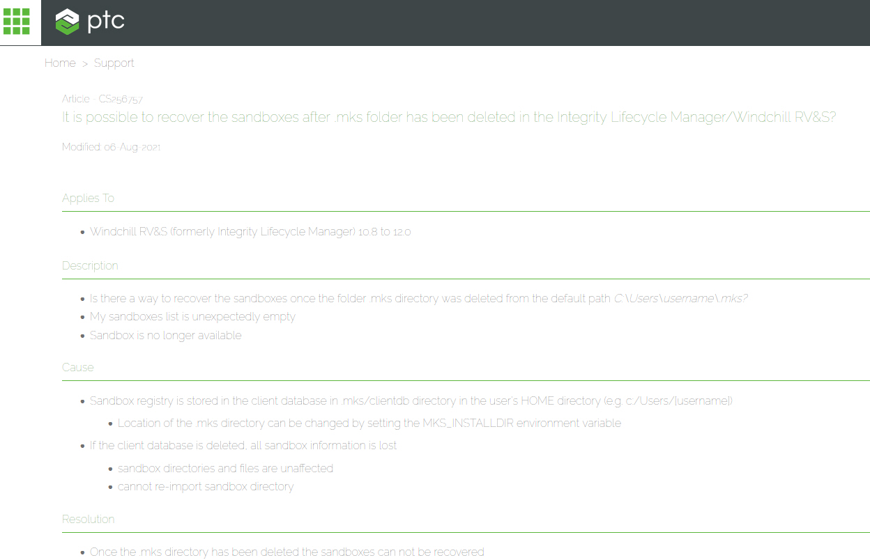 Solved: PTC help pages and support articles badly viewable... - PTC ...