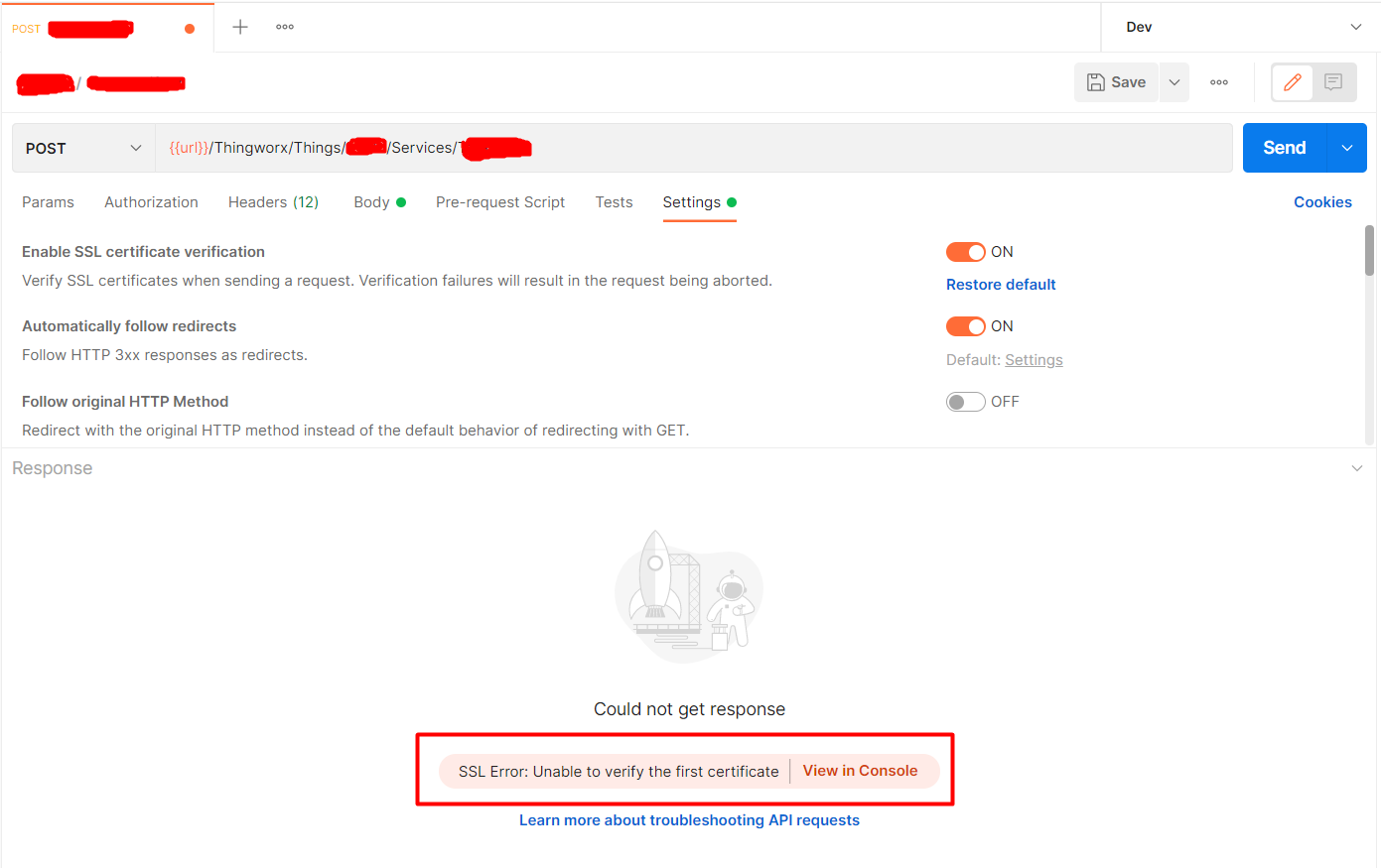 Unable to Thingworx Rest API's - PTC Community