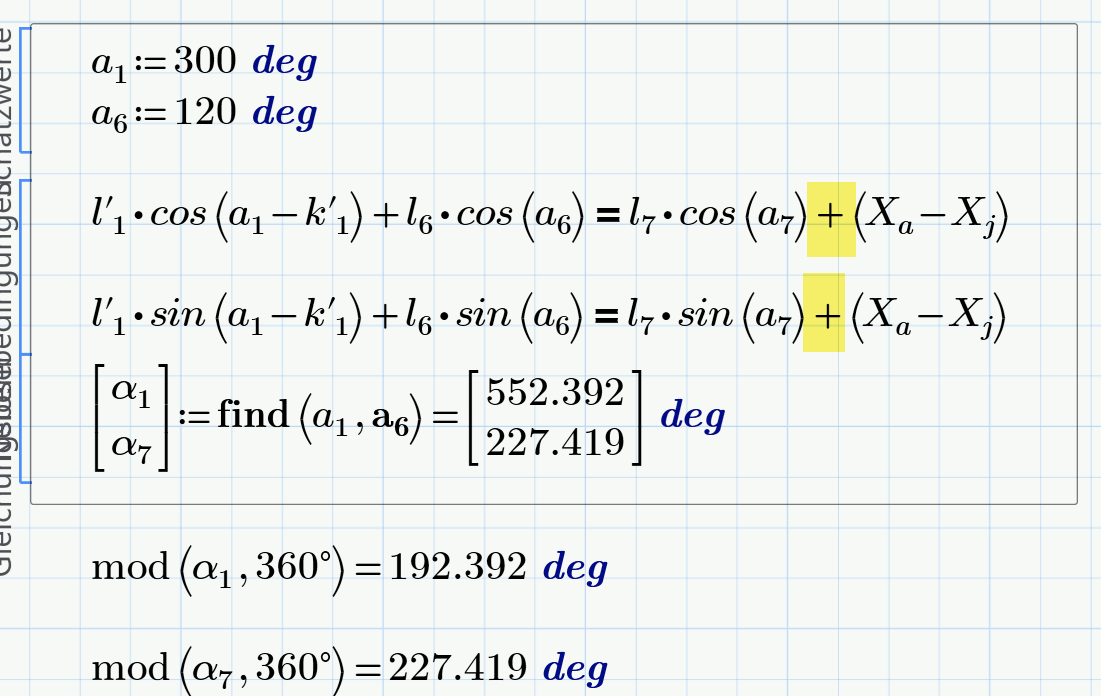 Angles in equation with multiple solutions, what i... - PTC Community