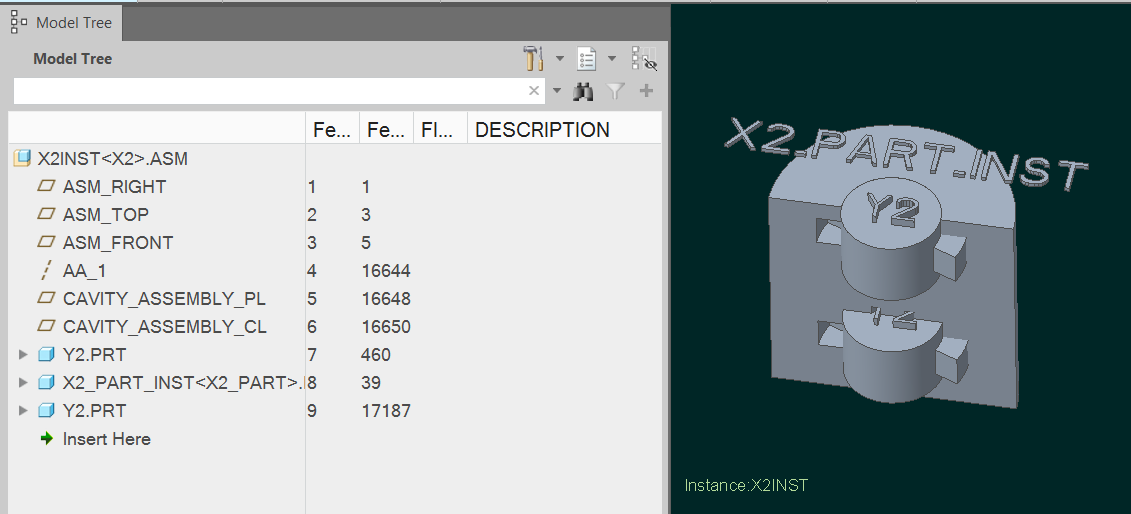 How to use a family table instance name in a famil... - PTC Community