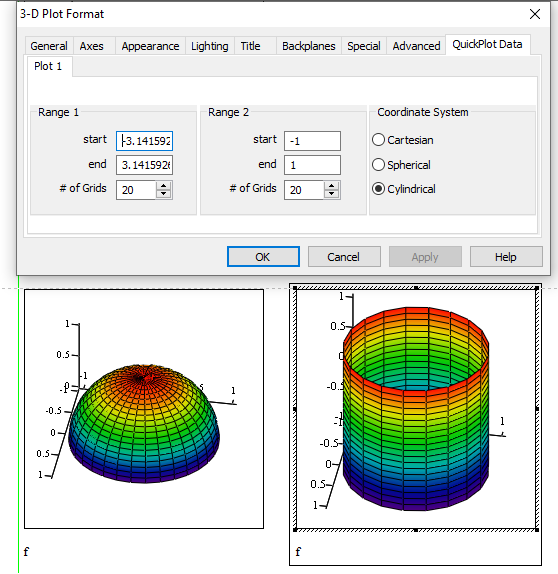 Solved: Generating a hemispherical dome surface plot using... - PTC ...