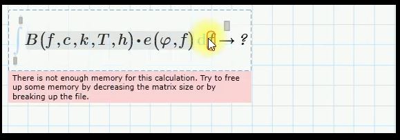 "There is not enough memory for this calculaton" - PTC Community
