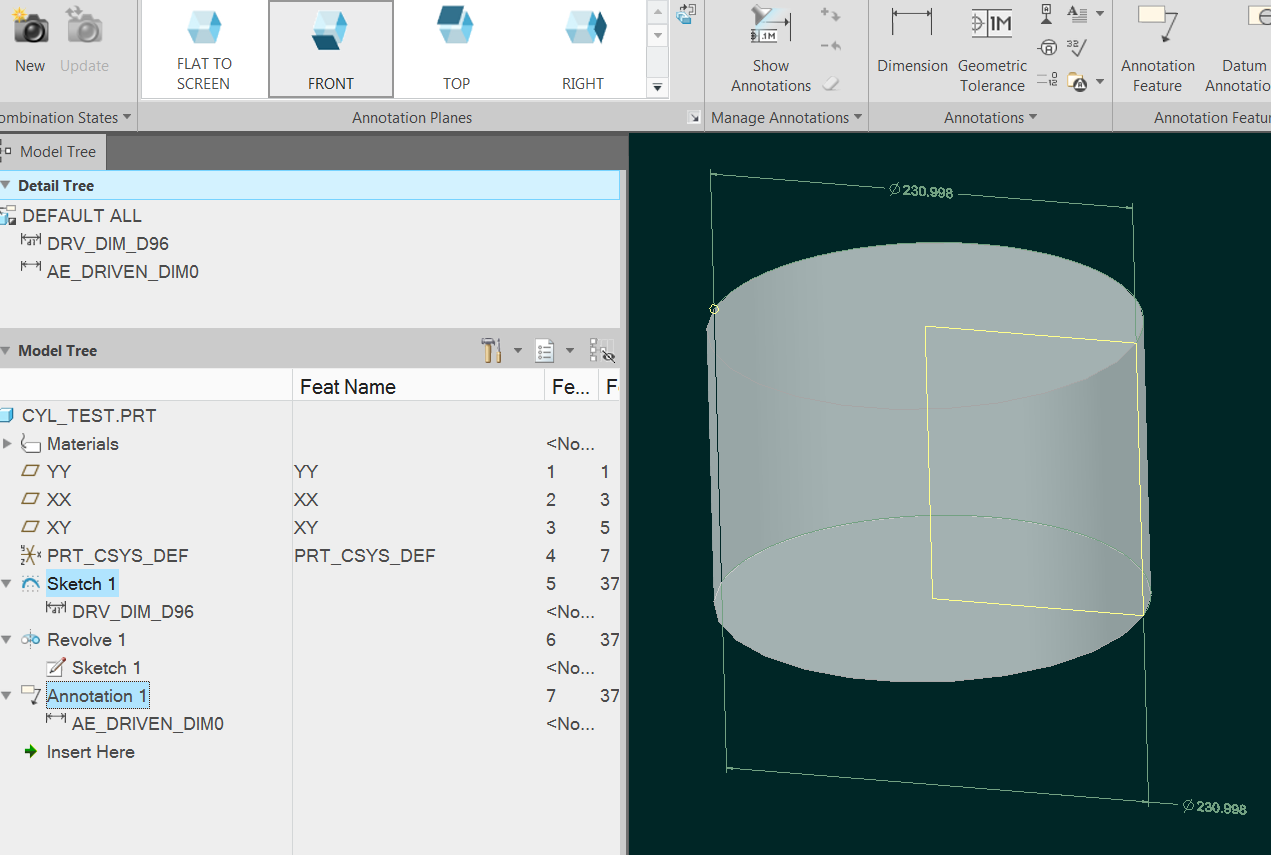 Solved: Help for creating an annotation, driven dimension ... - PTC Community