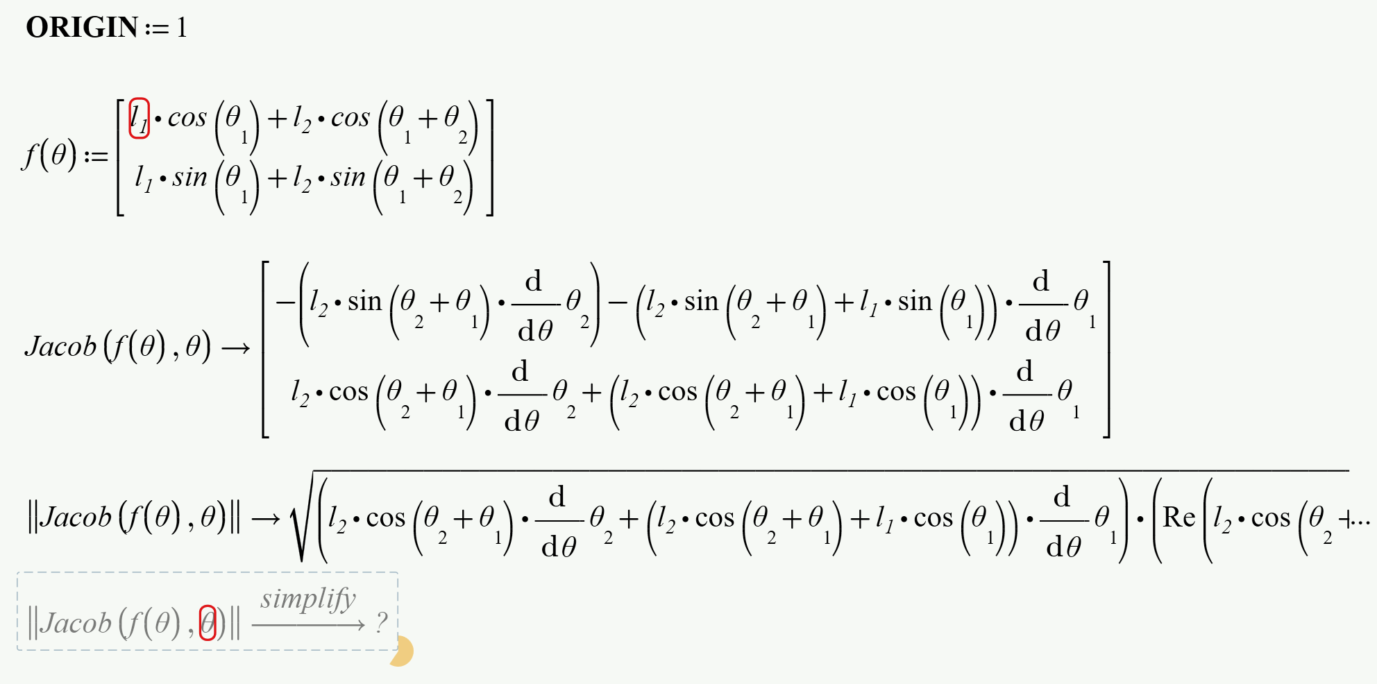 Jacobian matrix - PTC Community
