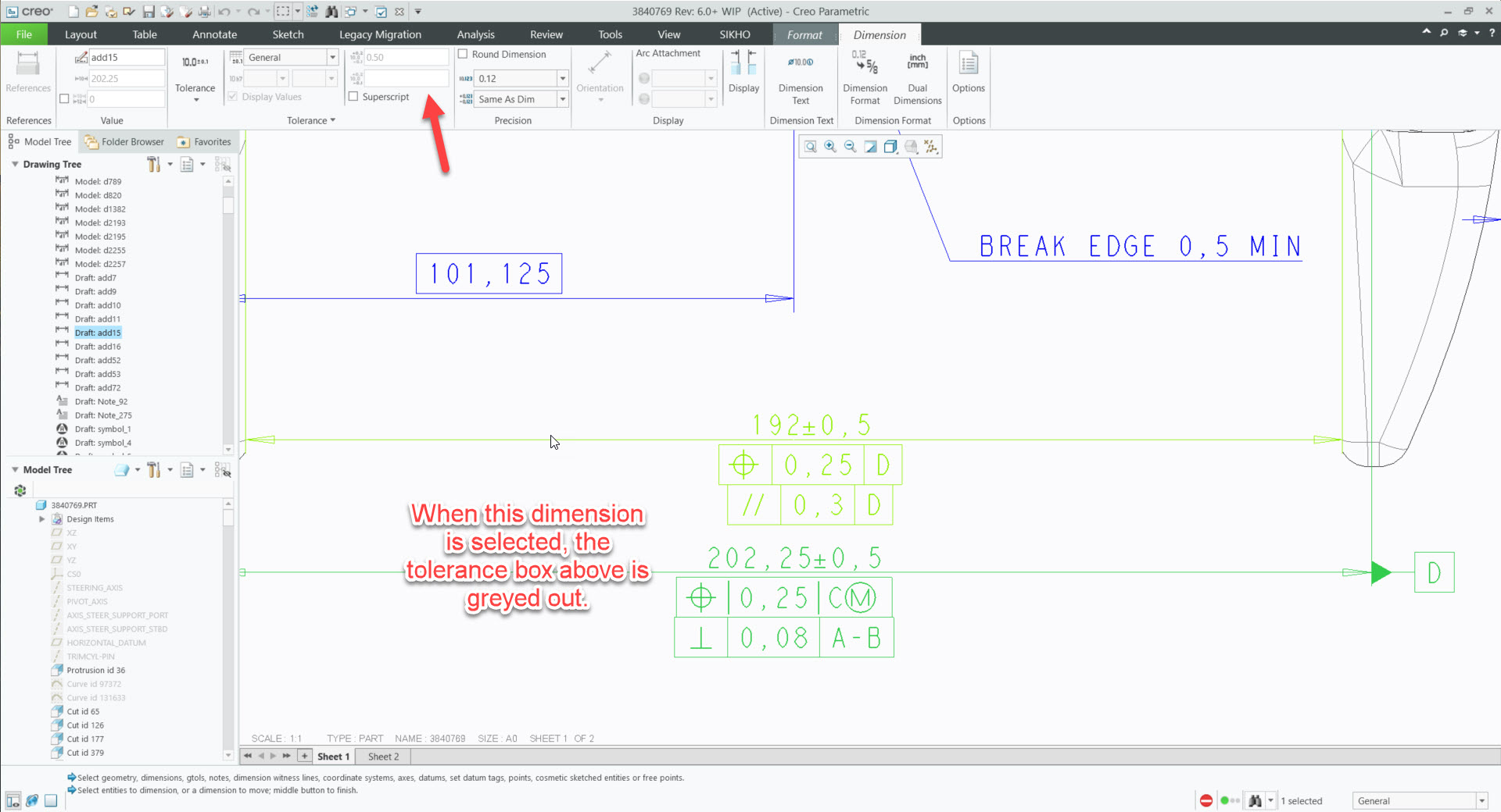 Solved: Can't edit tolerance limits - PTC Community