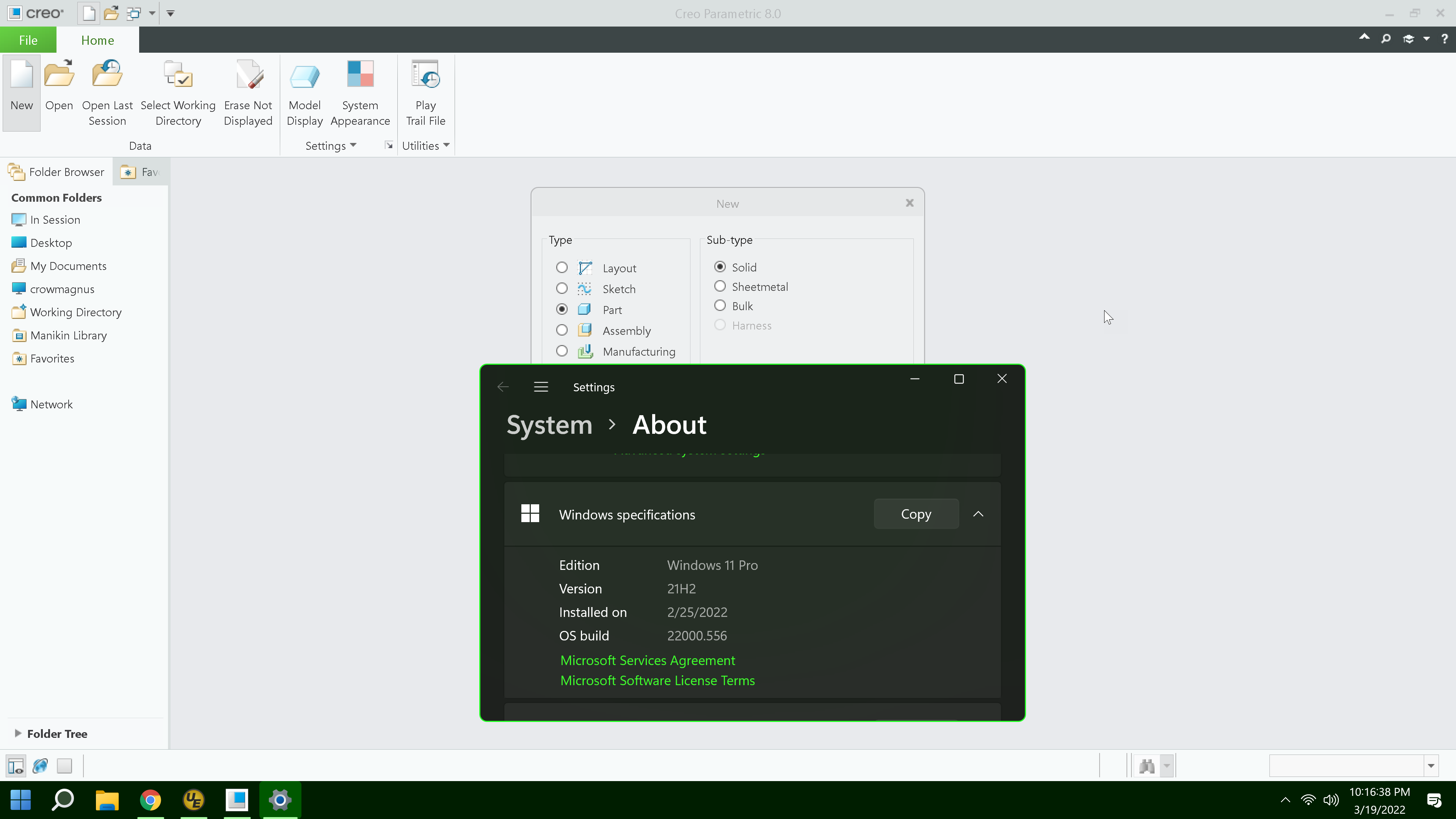 Solved: Windows 11 now working on Creo 6.0+ - PTC Community