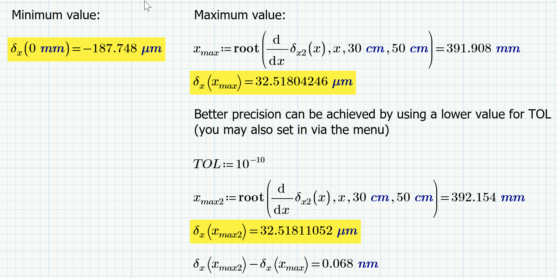 Solved: Beam Deflection Plot Question: Macaulay deflection... - PTC ...