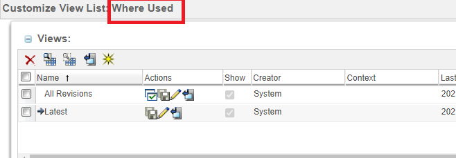 Solved: How to Customize where used panel's - PTC Community