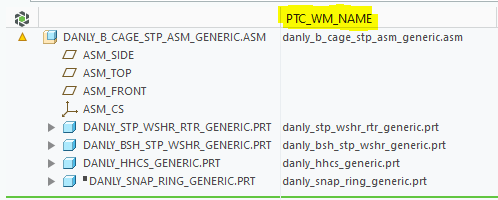 Solved: Retrieve PTC Common name without full assembly in ... - PTC ...
