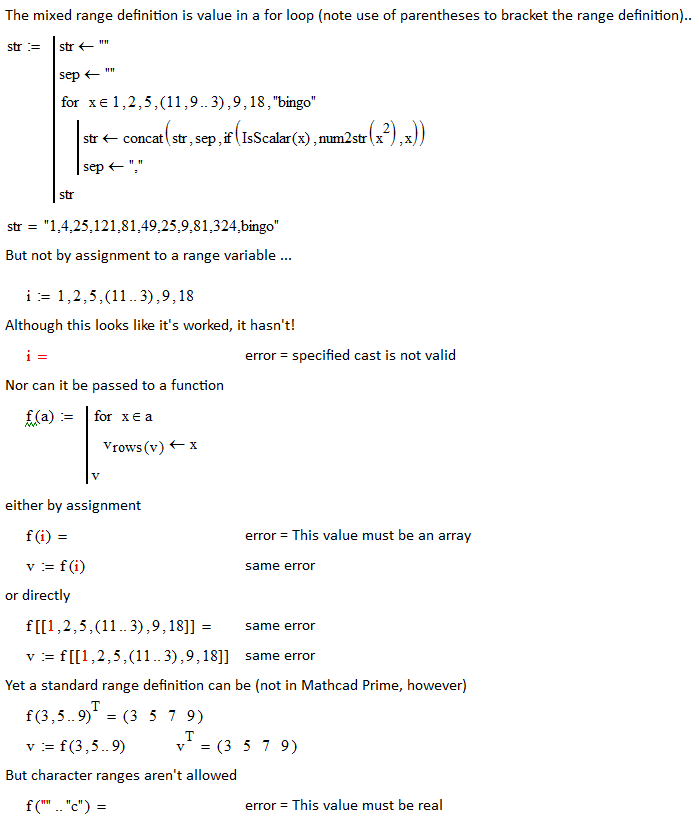 Range arguments are partially back in Mathcad Prim... - PTC Community