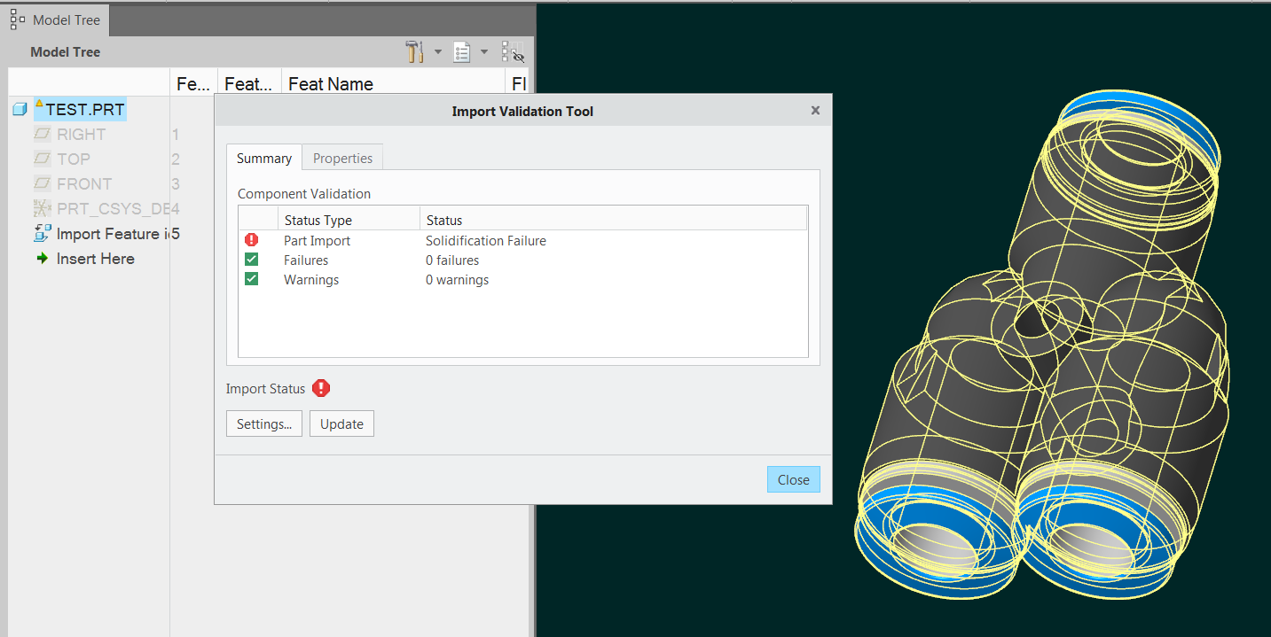 Solved: My Creo4 started to have issues importing STEP mod... - PTC Community
