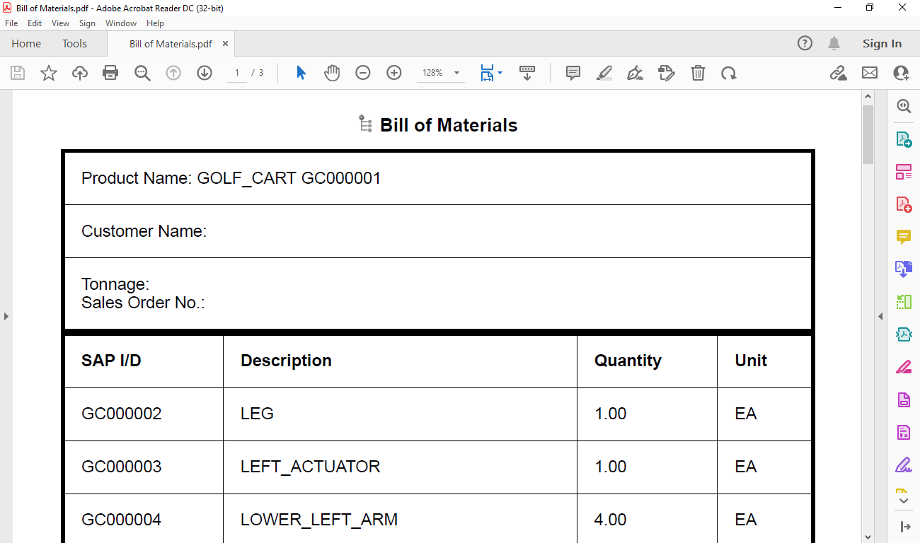 Custom BOM Report - PTC Community