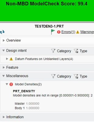 Creo 7 ModelCheck material in modelupdate mode - PTC Community