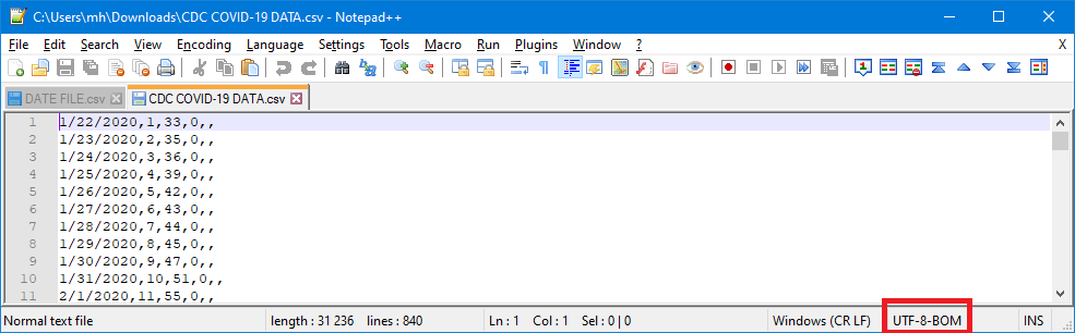 Solved Help Corrupted Input Data From Csv File Ptc Community