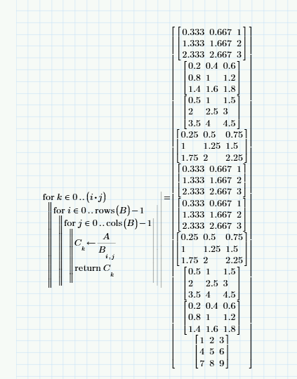 Solved: Element by element division in matrix - PTC Community