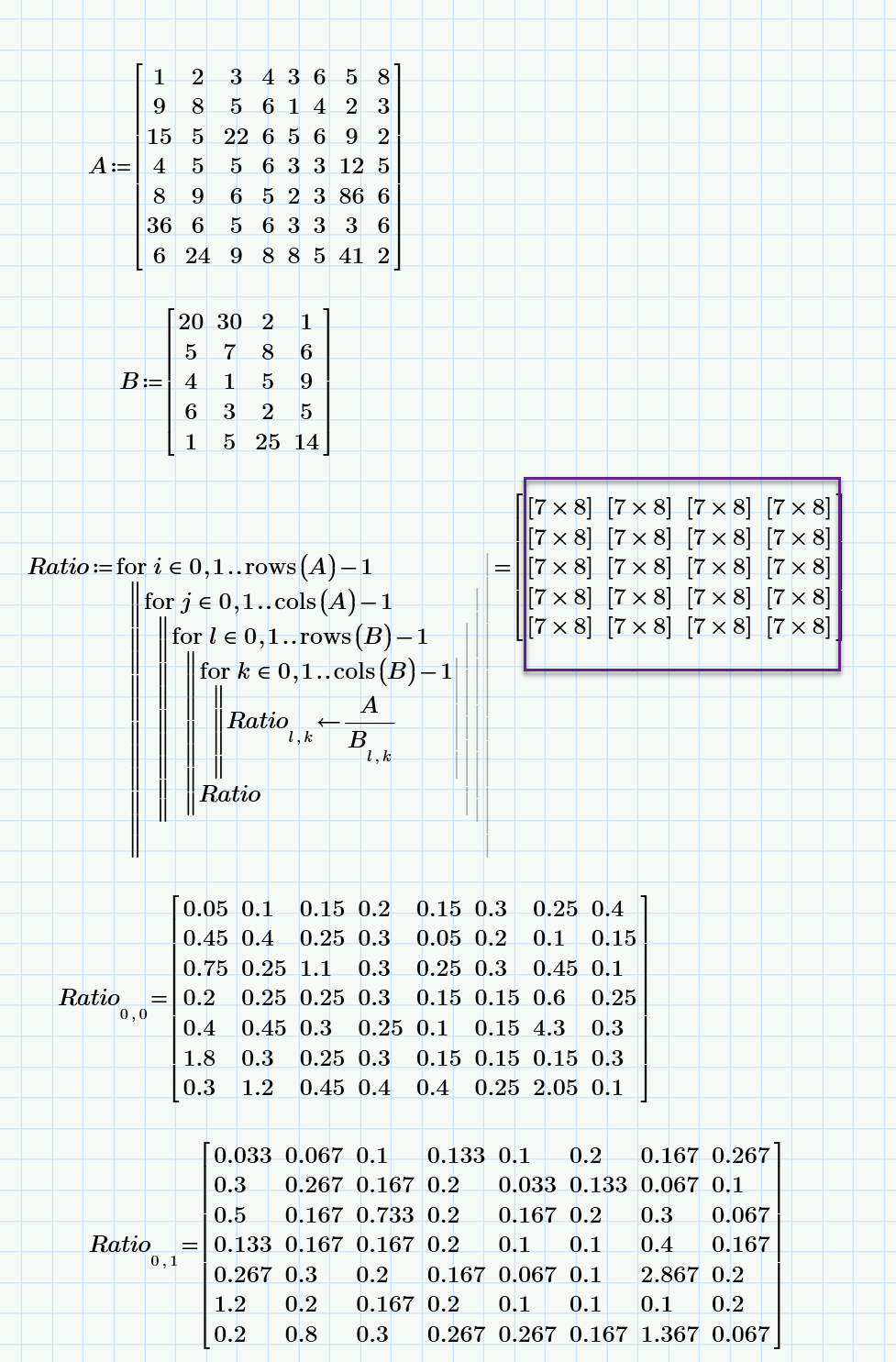 Solved: Element by element division in matrix - PTC Community
