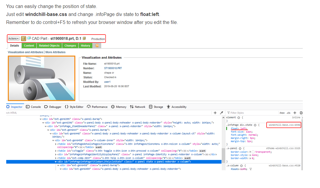 Solved: How to change display of lifecycle status indicato... - PTC ...