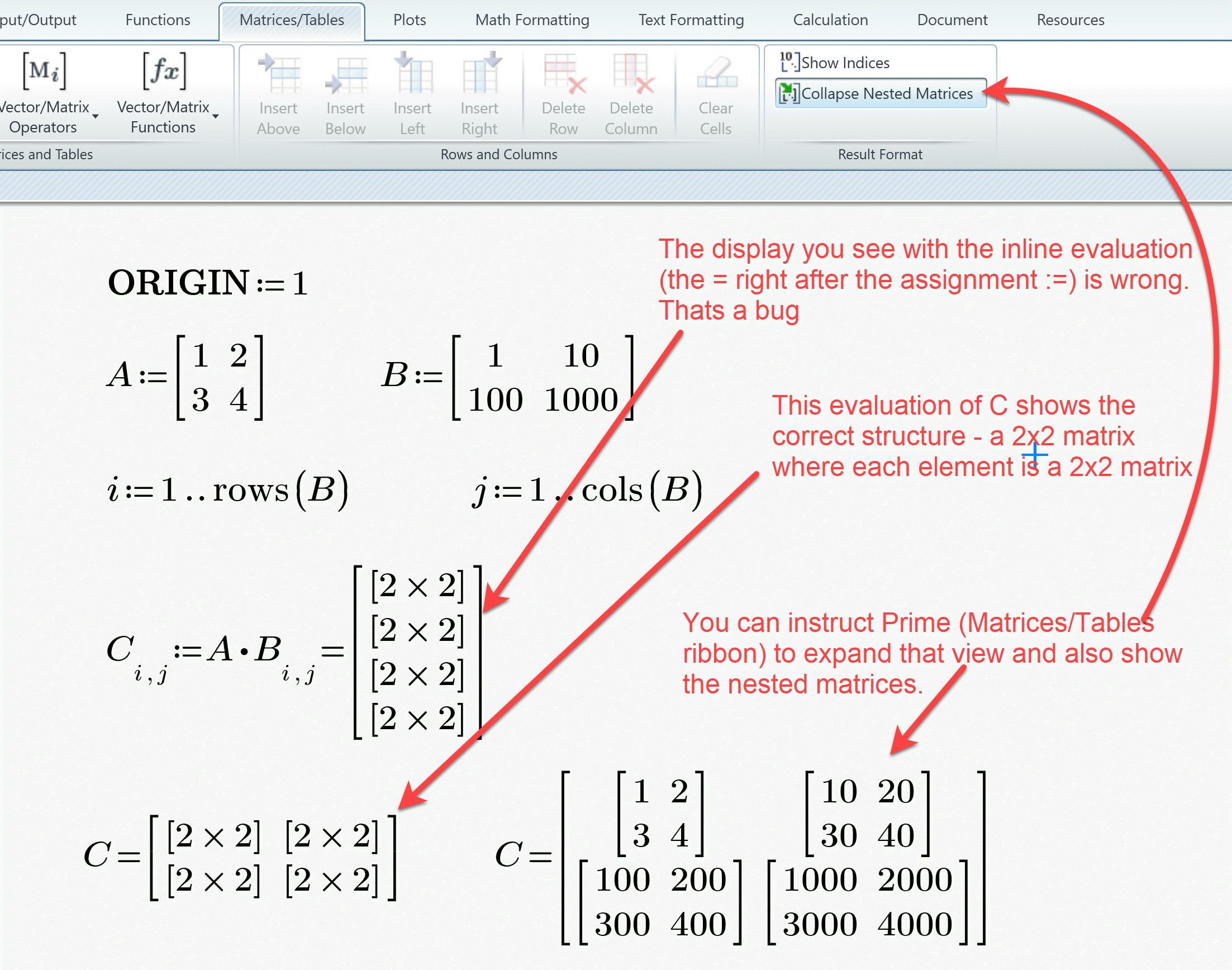 Solved: HOW TO UNPACK MATRIC IN MATHCAD PRIME - PTC Community