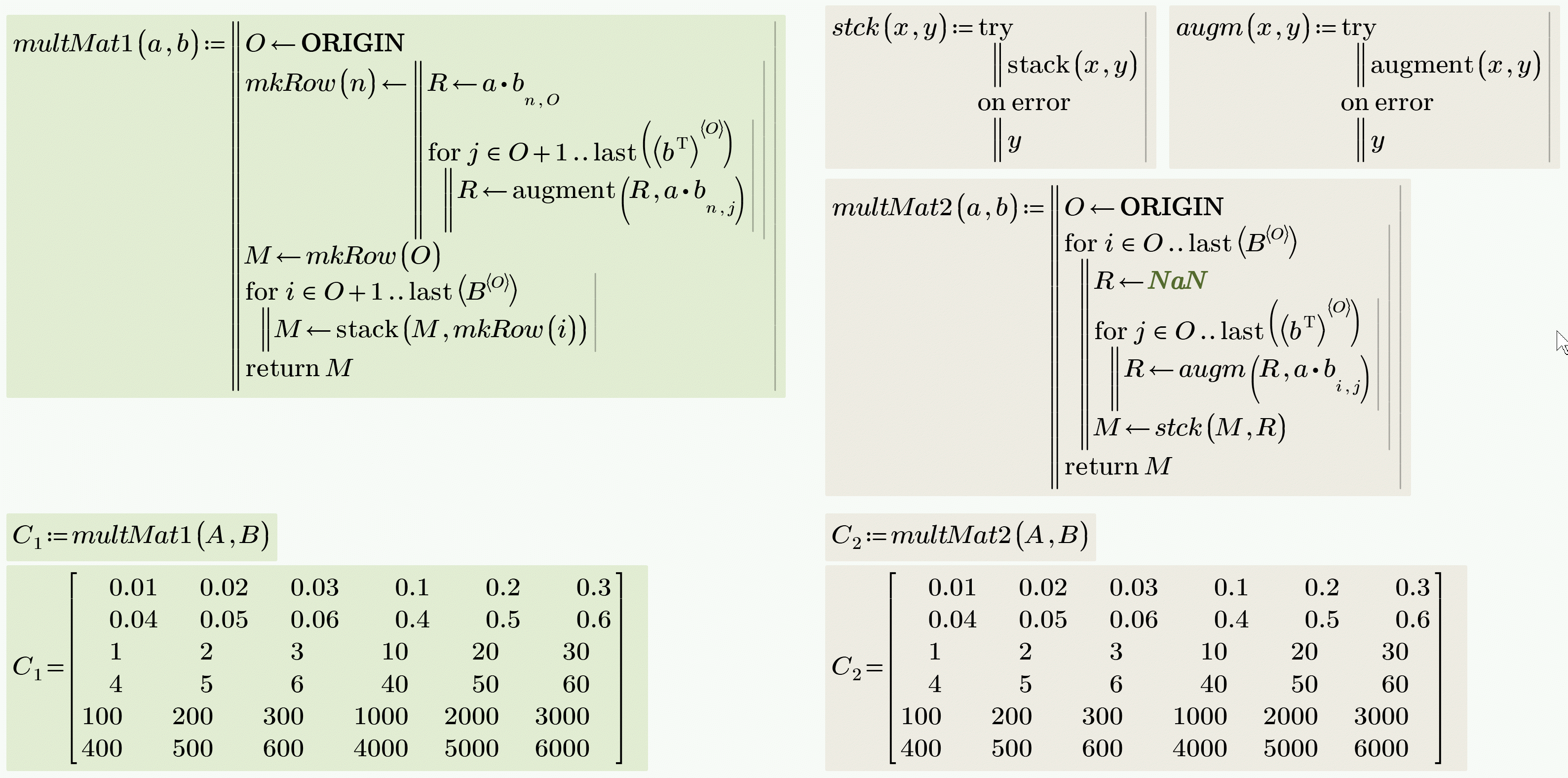 Solved: HOW TO UNPACK MATRIC IN MATHCAD PRIME - PTC Community