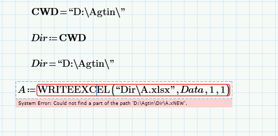 How Can Use Path In Writeexcel Function Ptc Community