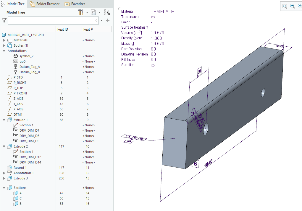 Solved: Model-Based Definition with mirrored parts - PTC Community