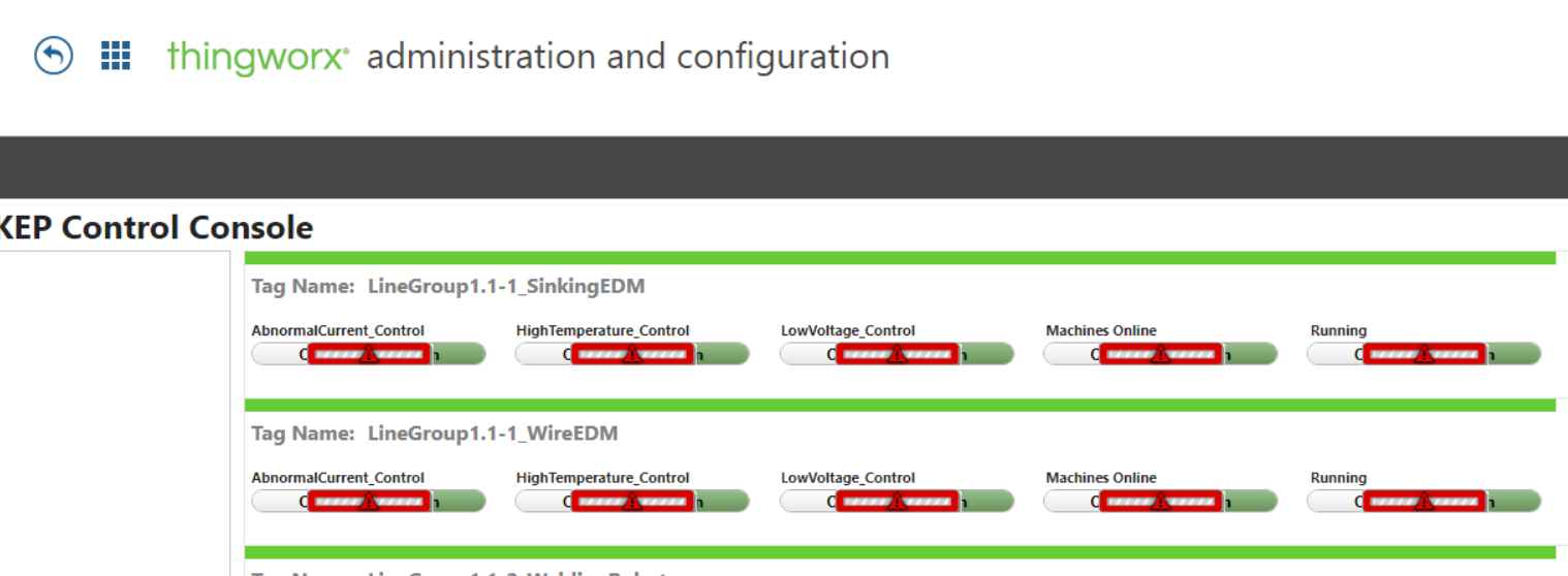 Solved Demofactory Control Console Not Working Ptc Community