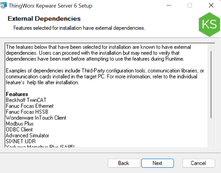 Install ThingWorx Kepware Server Guide - PTC Community