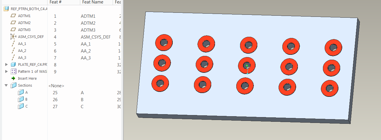 Solved Bug Related To Assembly Reference Pattern Both And Ptc Community