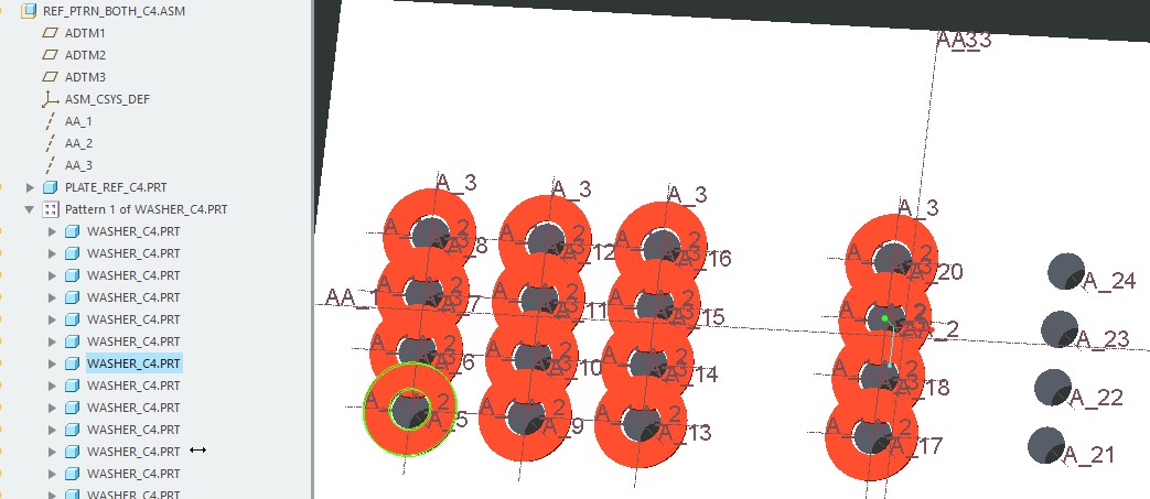 Solved Bug Related To Assembly Reference Pattern Both And Ptc