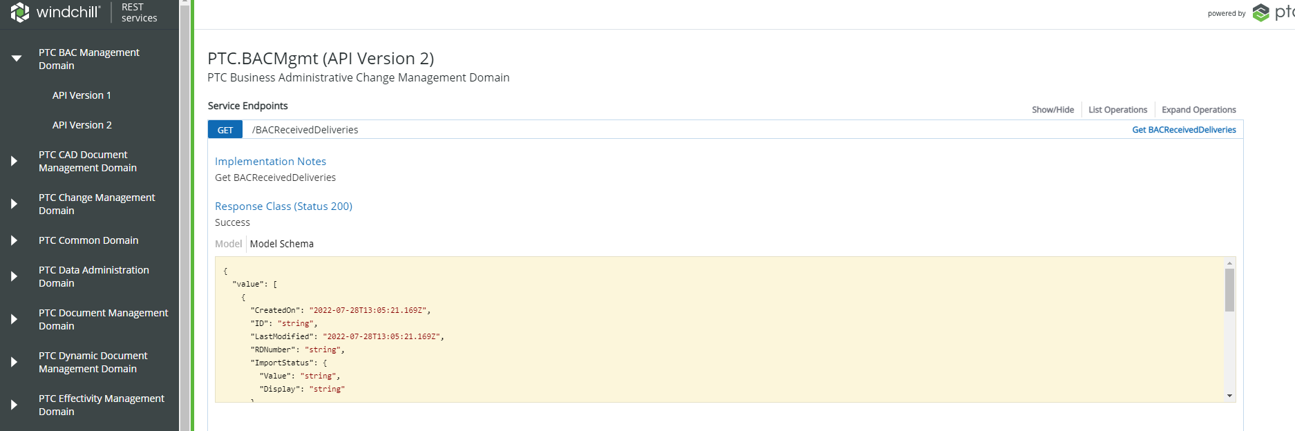 Solved Swagger Url For The Odata Api Ptc Community