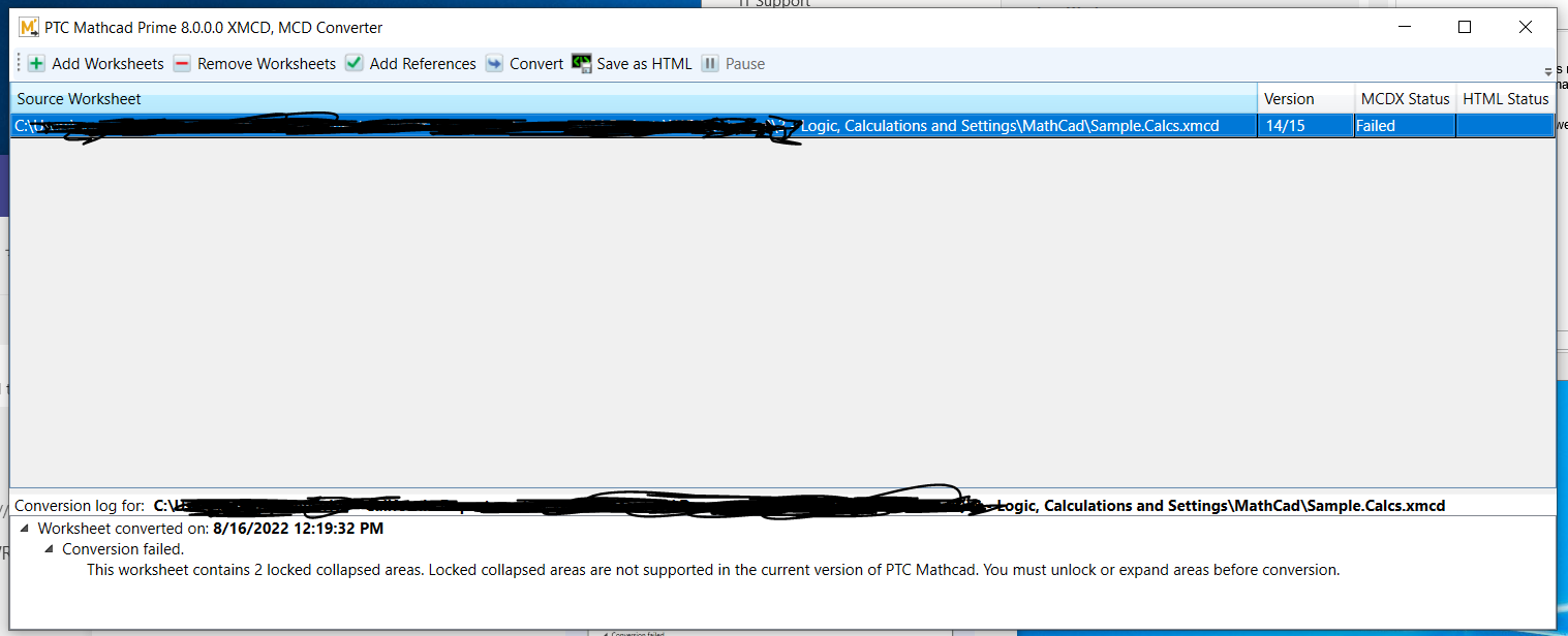 Unlock/expand sections in the XMCD files w/o Mathc... - PTC Community