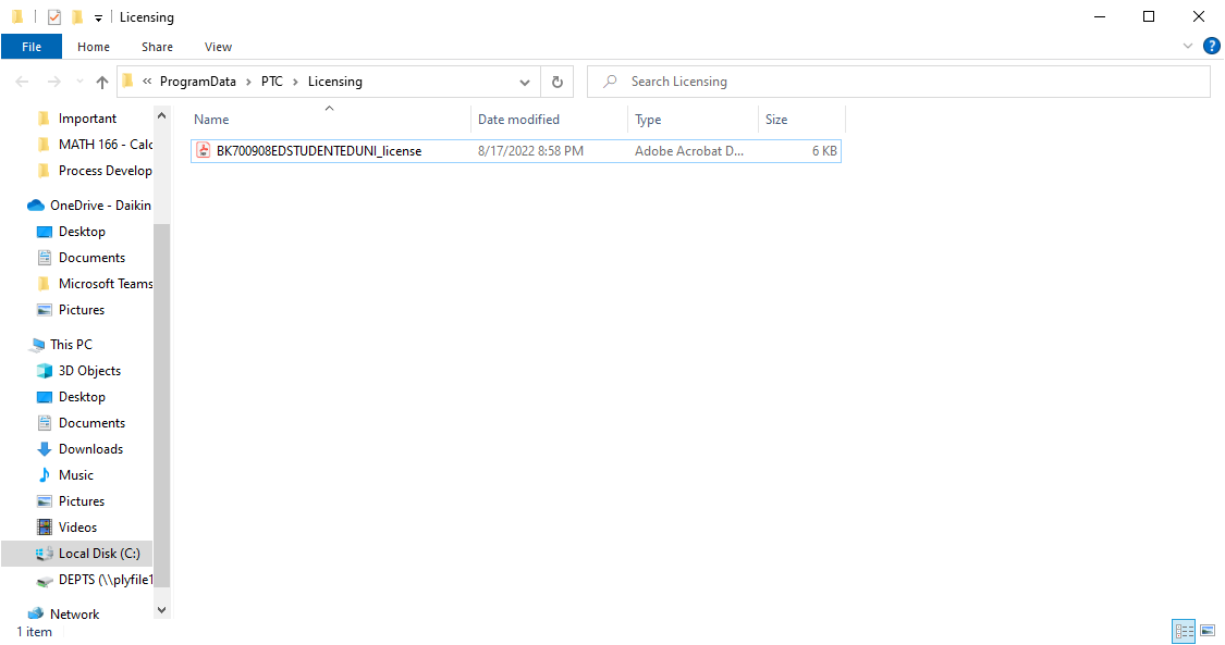 Solved: License request failed for feature Creo 7.0 - PTC Community