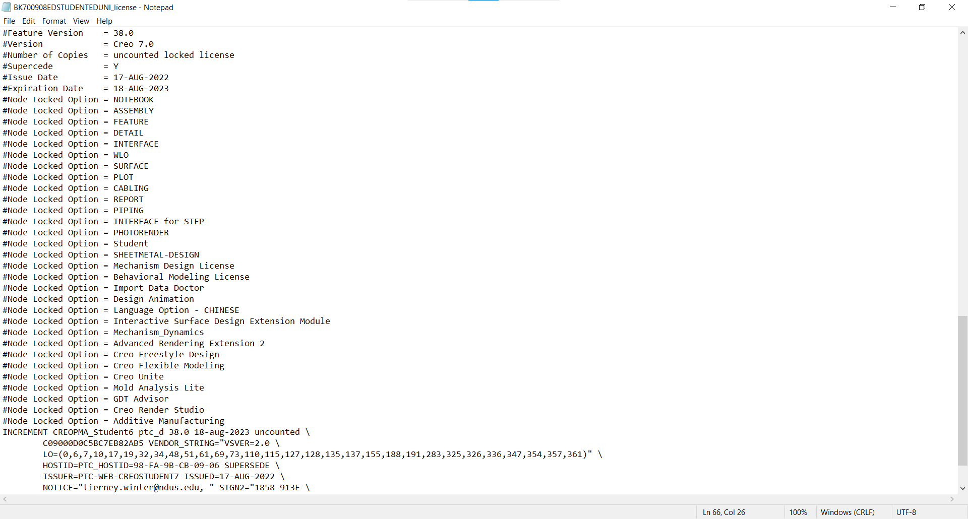 Solved: License request failed for feature Creo 7.0 - PTC Community