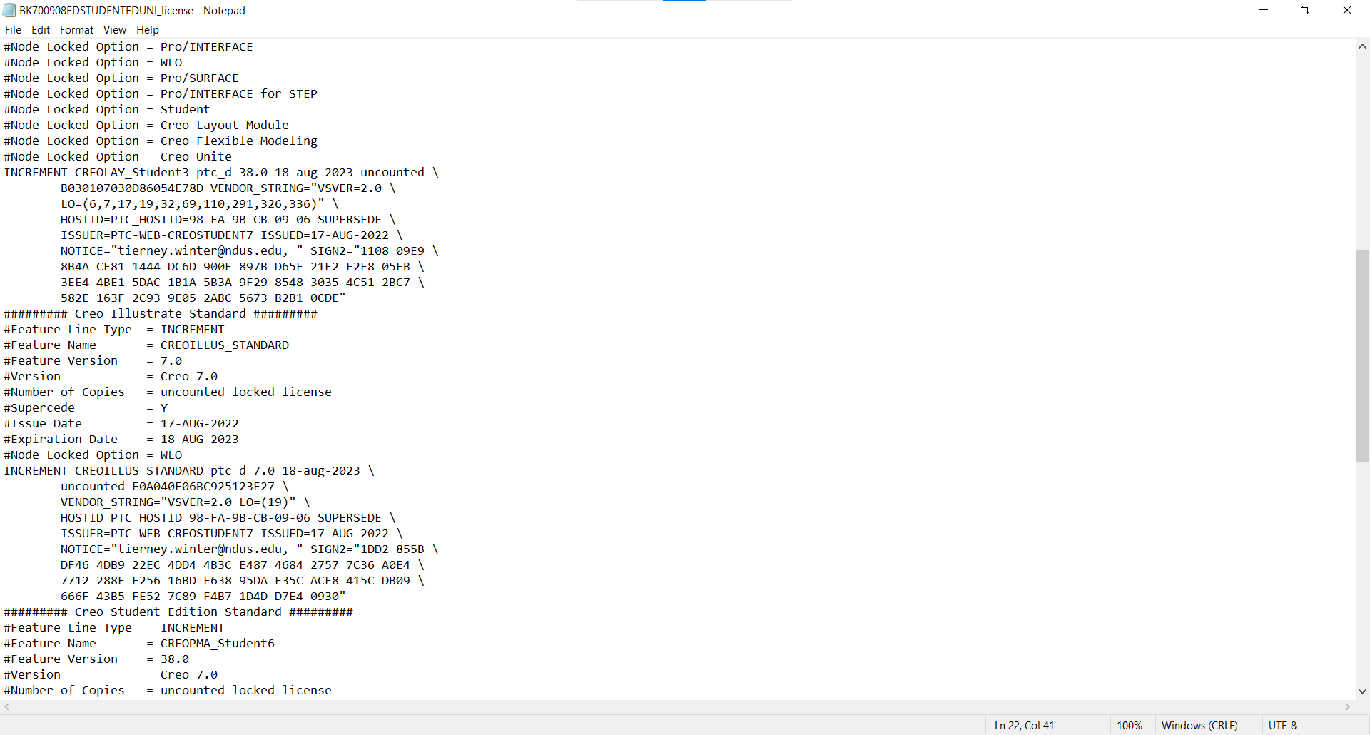 Solved: License request failed for feature Creo 7.0 - PTC Community