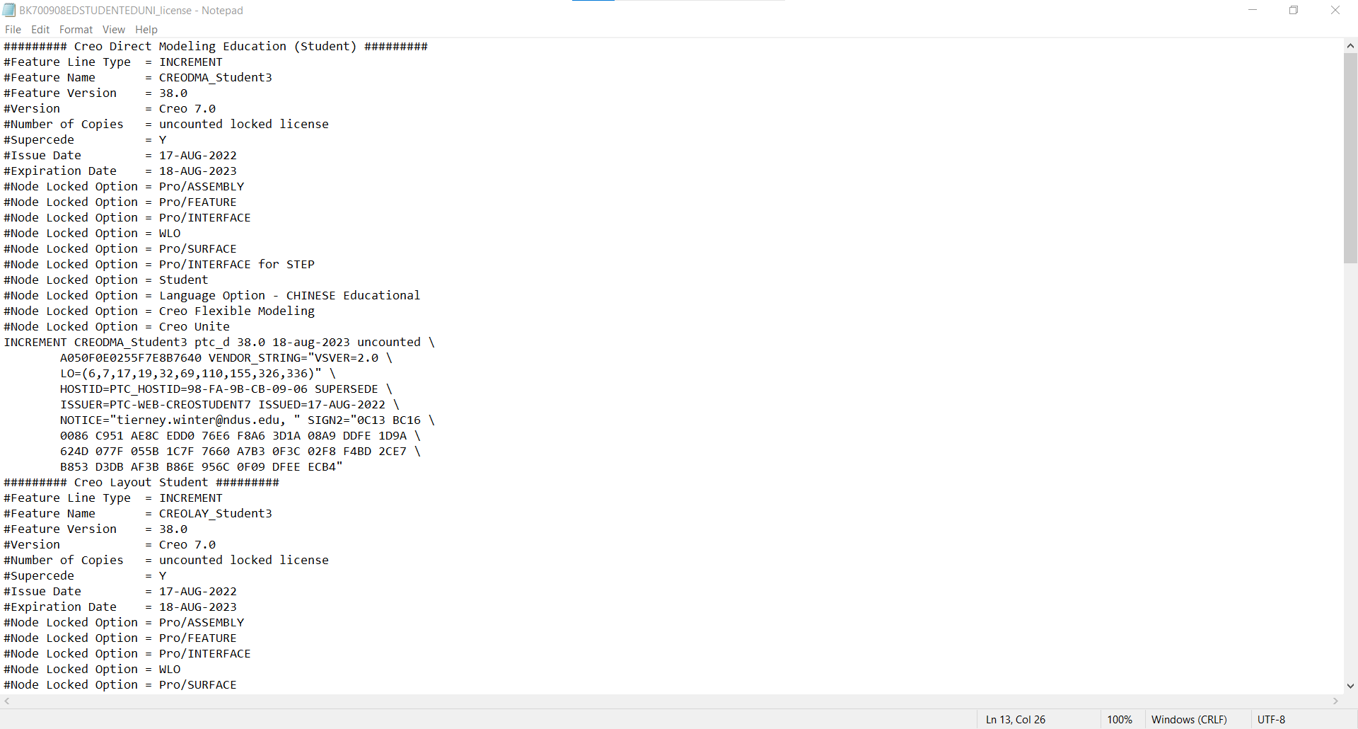 Solved: License request failed for feature Creo 7.0 - PTC Community