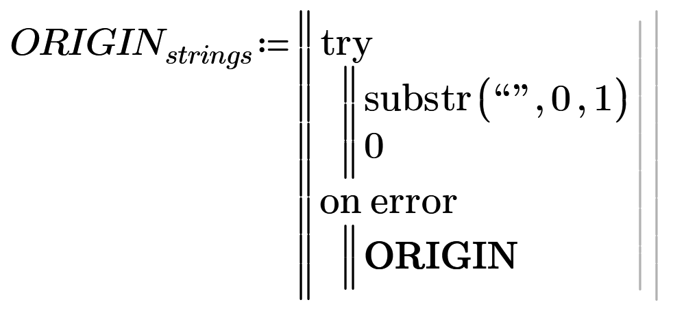Solved: Mathcad Prime 8 - ORIGIN in string indexing - PTC Community