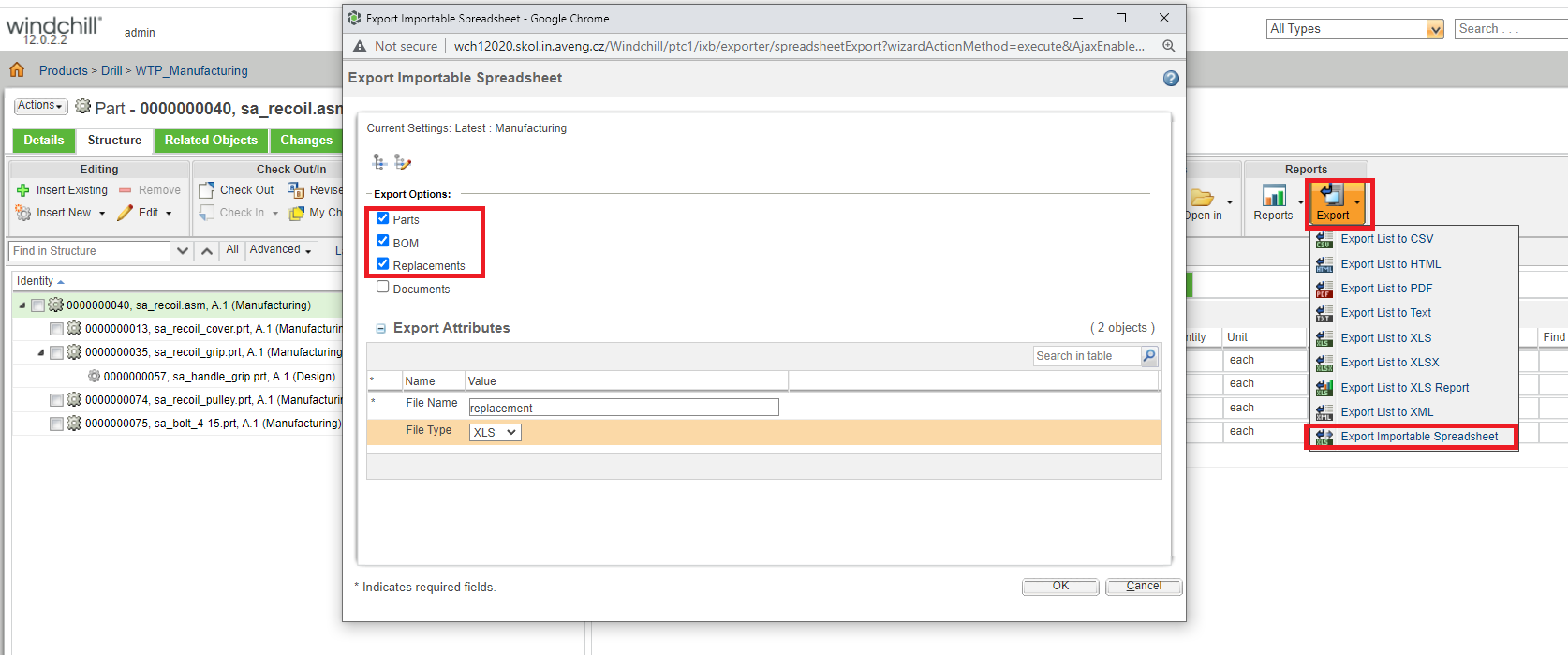 How to Export BOM for Replacement parts | Alternat... - PTC Community