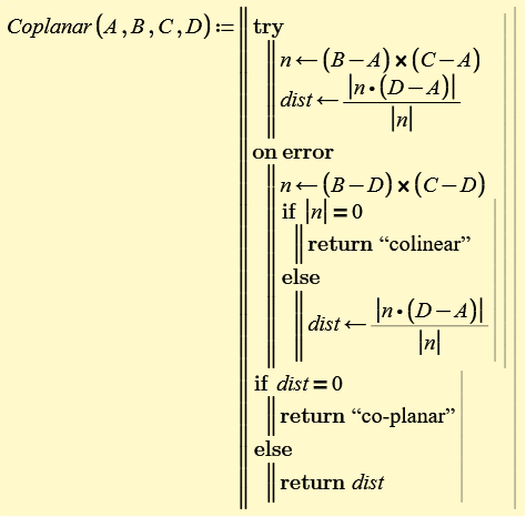 Solved: Co-planar or non-Co-planar with 4 points ? - PTC Community