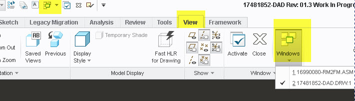 Tabs for Multiple Files - PTC Community