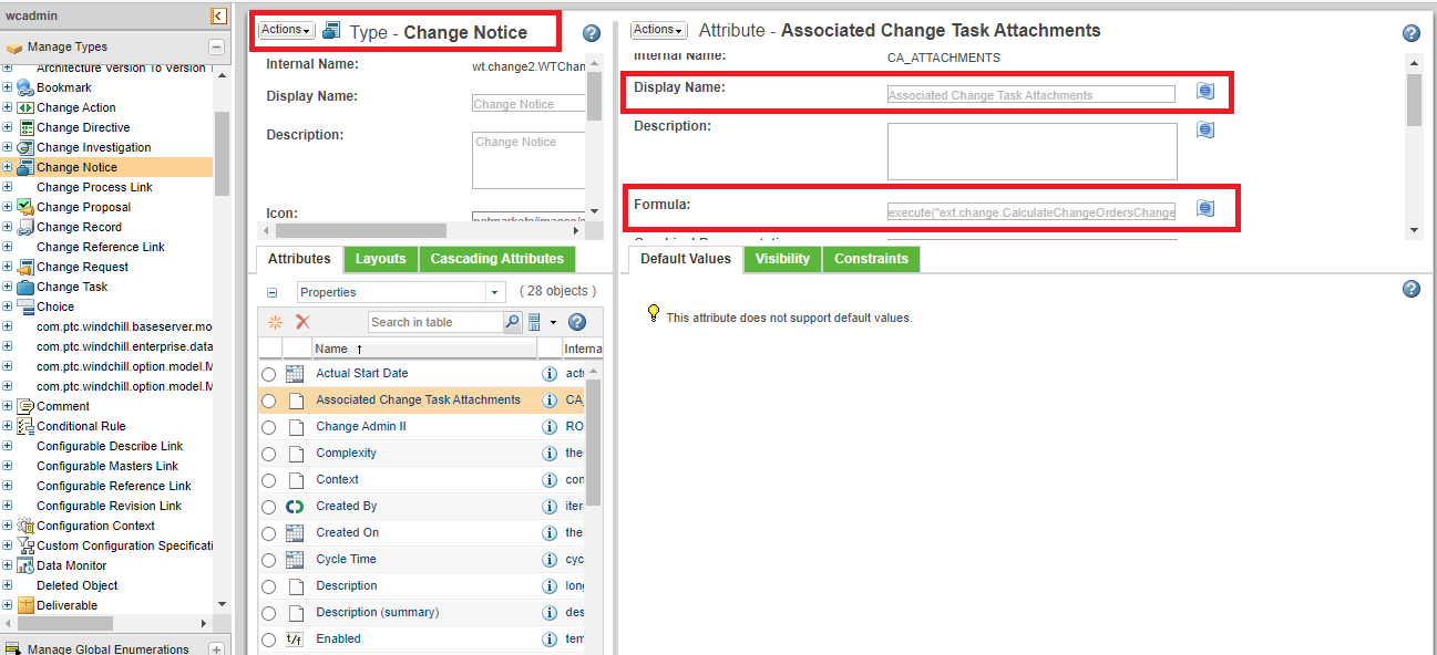 Alias Attribute to show attachment of Change Task ... - PTC Community