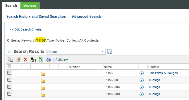 Solved: Re: Search by Folder Name type in Windchill - PTC Community