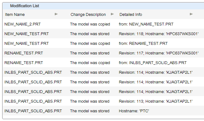 Solved Using Repeat Regions To Document File History Ptc Community