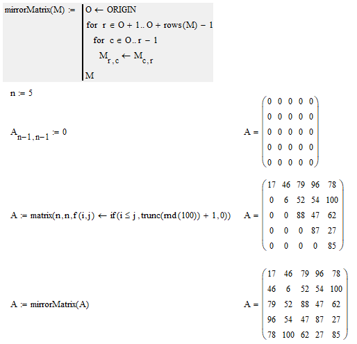 Solved Fill In Matrix Element From Another Element In Sam Ptc