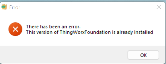 Solved: Thingworx Foundation Installer Issue - PTC Community