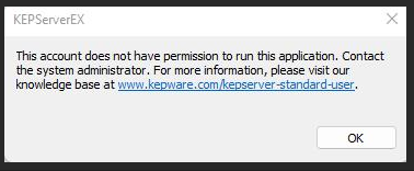 Solved: Run app without administrator permissions - PTC Community