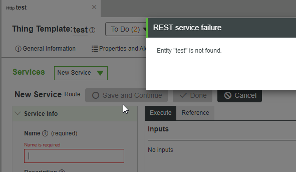 Entity Not Found When Trying To Add A Route On A T Ptc Community