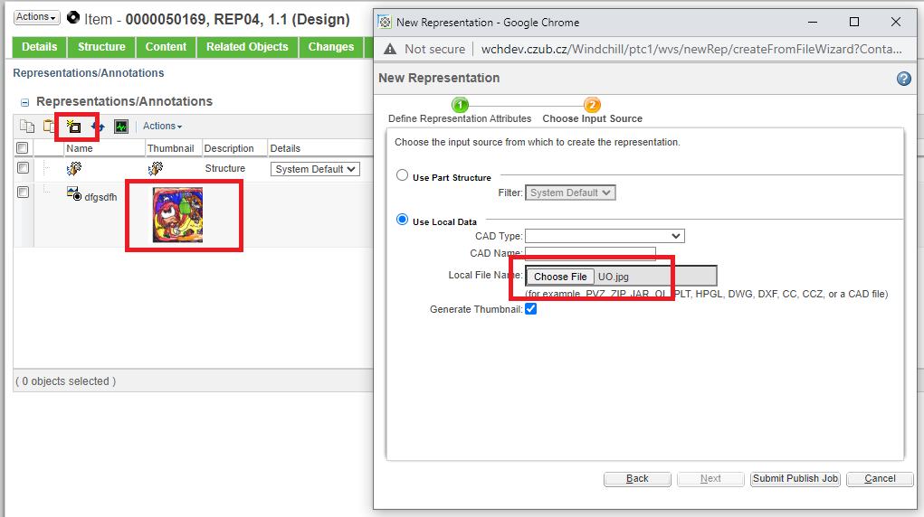 Solved: Uploading an image as a representation/visualizati... - PTC Community