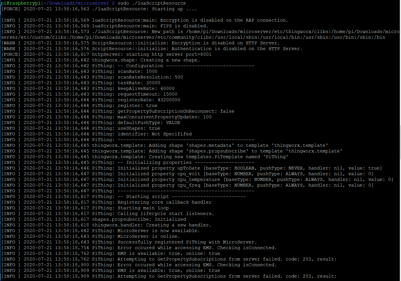 Connect Raspberry Pi to ThingWorx Part 3 - PTC Community